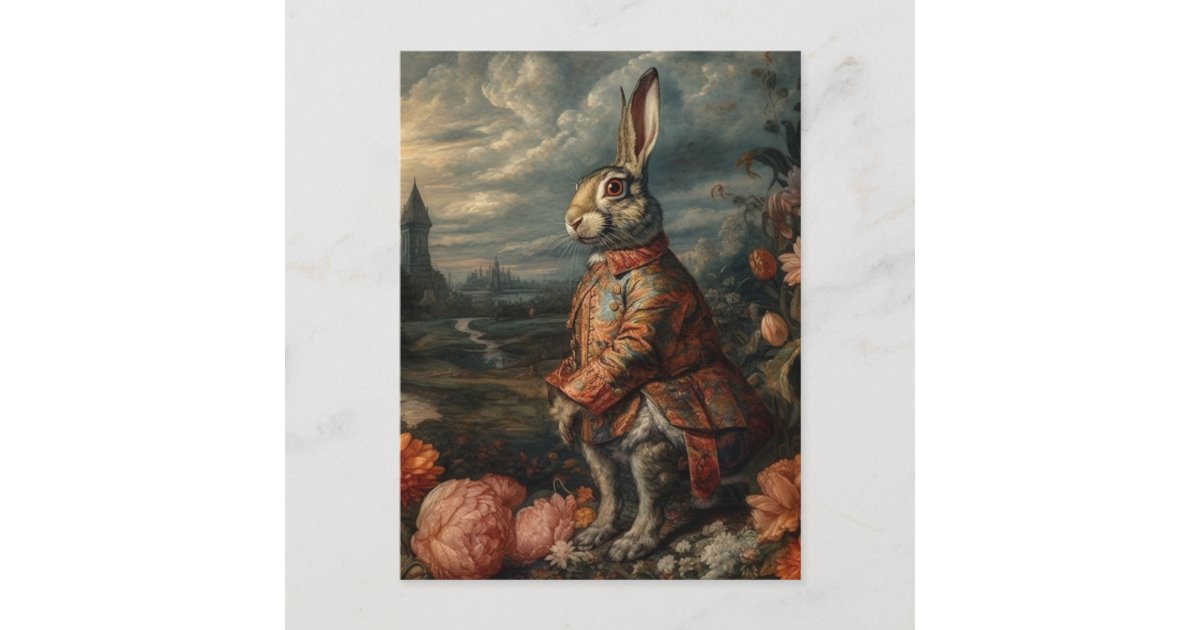Adorable Rabbit Postcard | Zazzle