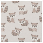 Cute Raccoon Fabric | Zazzle