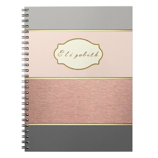 Adorable Striped,Colorful -Personalized Notebook | Zazzle.com
