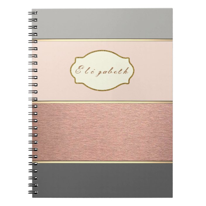 Adorable Striped,Colorful -Personalized Notebook | Zazzle.com