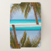 Adorable Tropical Beach, Palm,Seashells File Folder | Zazzle
