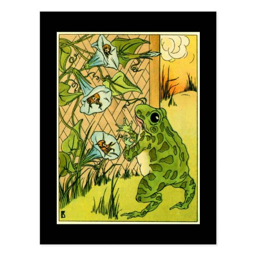 Adorable Vintage Frog Postcard | Zazzle