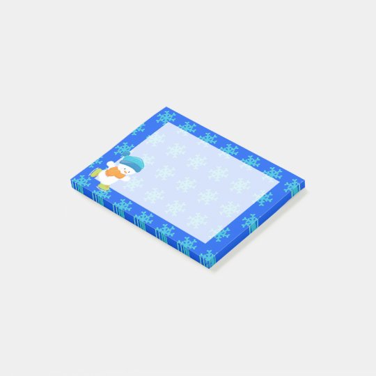 Adorable Winter Theme Snow Baby Snowman Post-it Notes | Zazzle.com