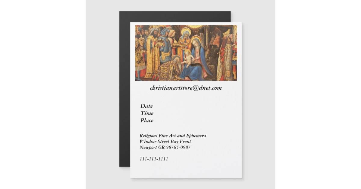 Adoration of the Kings (Adorazione dei Magi) Magnetic Invitation | Zazzle