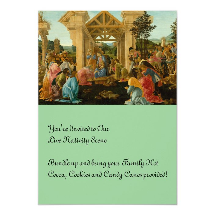 Adoration of the Magi Invitation | Zazzle.com