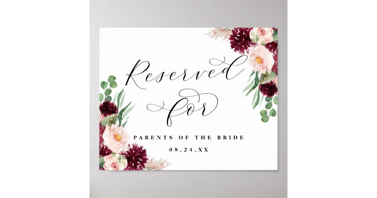 Adore | Reserved for Custom Text Wedding Sign | Zazzle