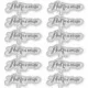 Adrienne — Cursive Script Name Label Stickers | Zazzle