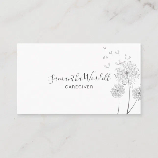 Adult Caregiver Home Health Aid Business Card | Zazzle