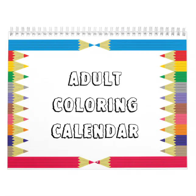 Adult Coloring Calendar | Zazzle