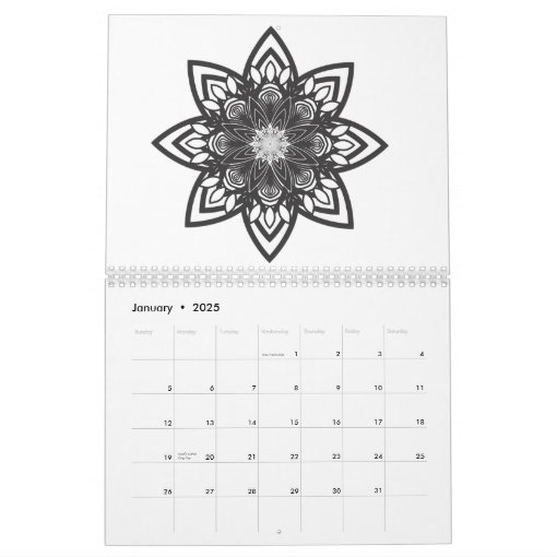 Adult Coloring Calendar | Zazzle