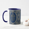 Adult CONFIRMATION Gift Blue Gold Male Mug | Zazzle