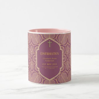Adult CONFIRMATION Gift Rose Gold Female Mug | Zazzle