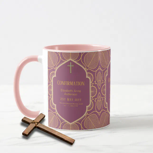 Adult CONFIRMATION Gift Rose Gold Female Mug | Zazzle