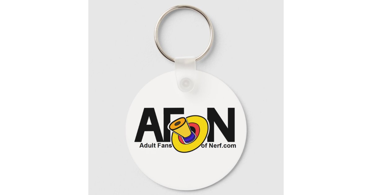 Adult Fans of Nerf Keychain | Zazzle