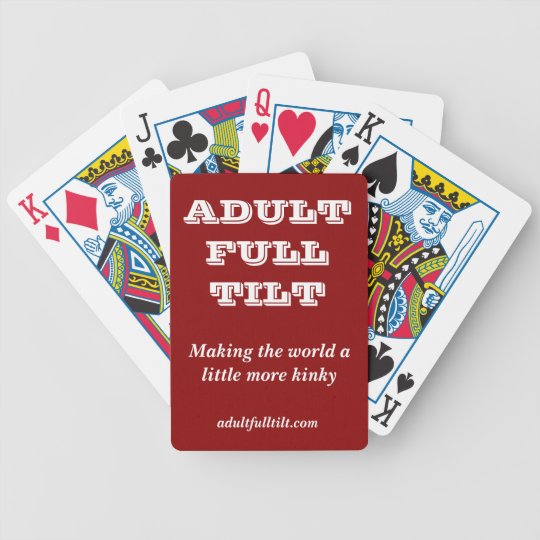 Adult full tilt playing cards | Zazzle.com