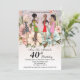 Adult Girls Spring Floral Birthday Party Invitation | Zazzle