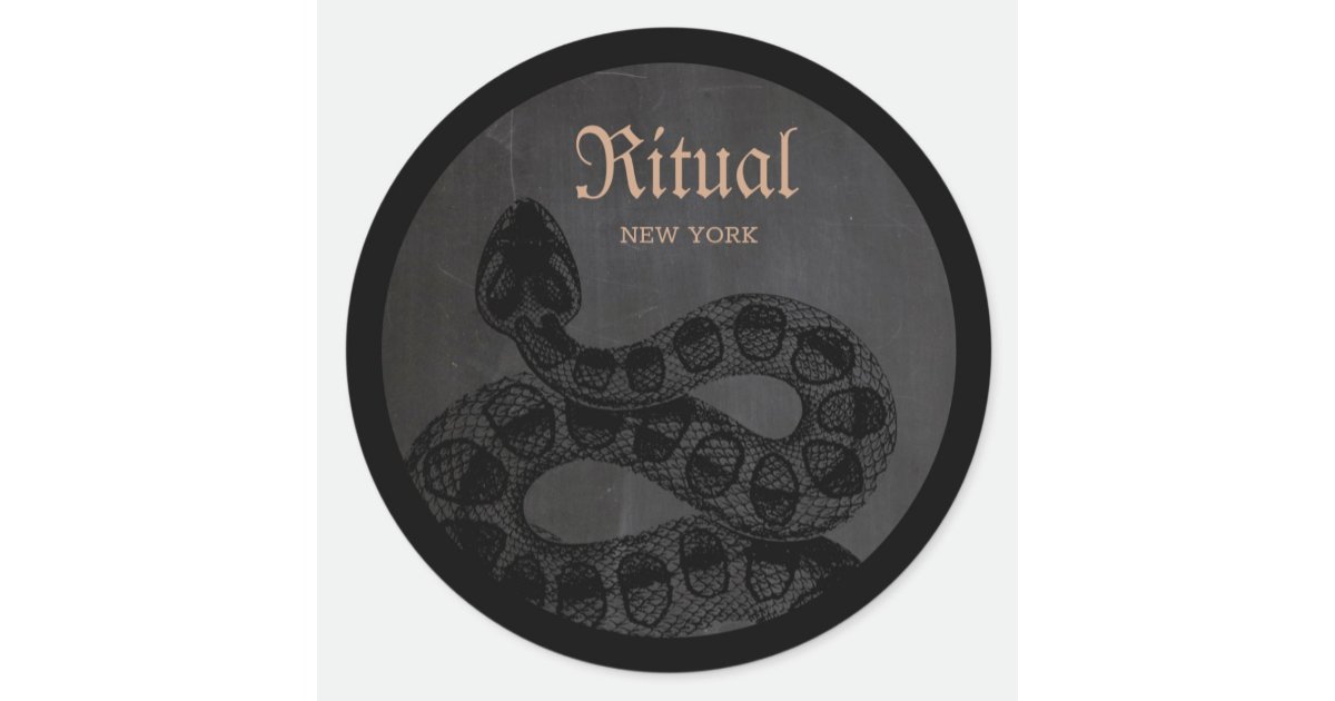 Adult Halloween Serpent Snake Classic Round Sticker | Zazzle