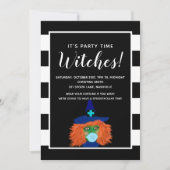 Adult Halloween Witch Covid Mask Costume Party Invitation | Zazzle