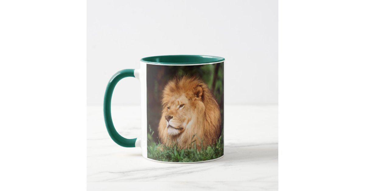 Adult male Lion Mug | Zazzle
