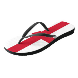 Adult Slim Straps with Flag of England, UK Flip Flops | Zazzle