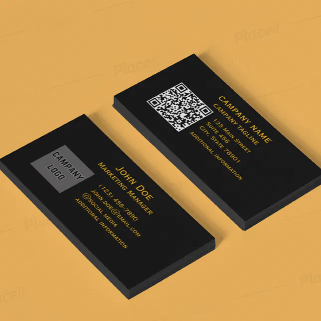 advanced gold Front And Back Business Cards | Zazzle