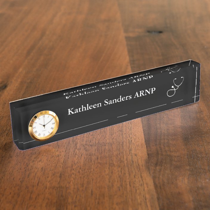 Advanced Registered Nurse Practitioner Classy Desk Name Plate | Zazzle.com