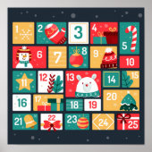 Advent Calendar Poster | Zazzle