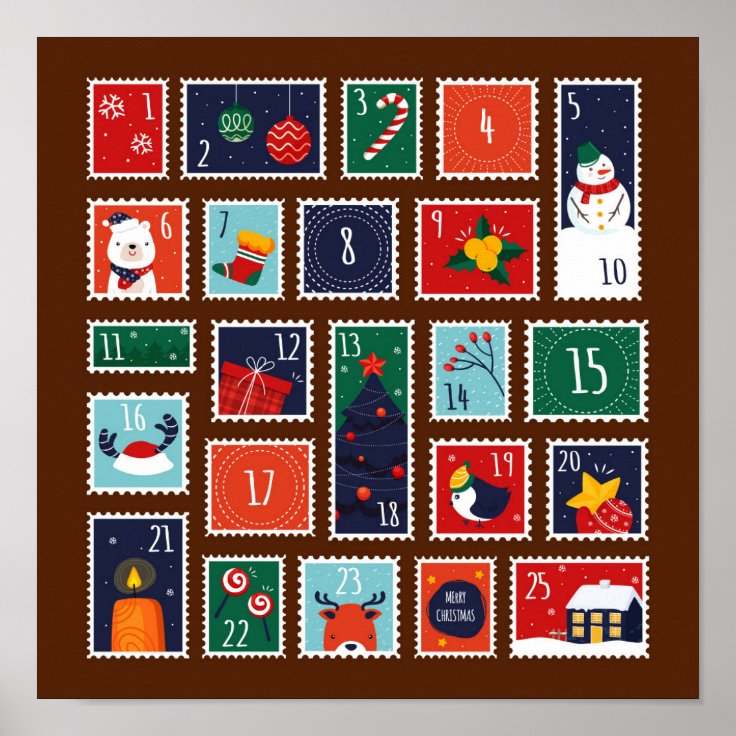 Advent Calendar Poster | Zazzle