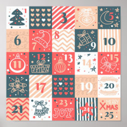 Advent Calendar Poster | Zazzle