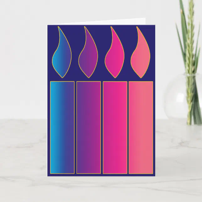 Advent Candles card | Zazzle