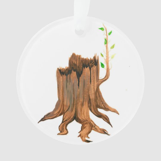Advent Jesse Tree Stump Ornament | Zazzle.com