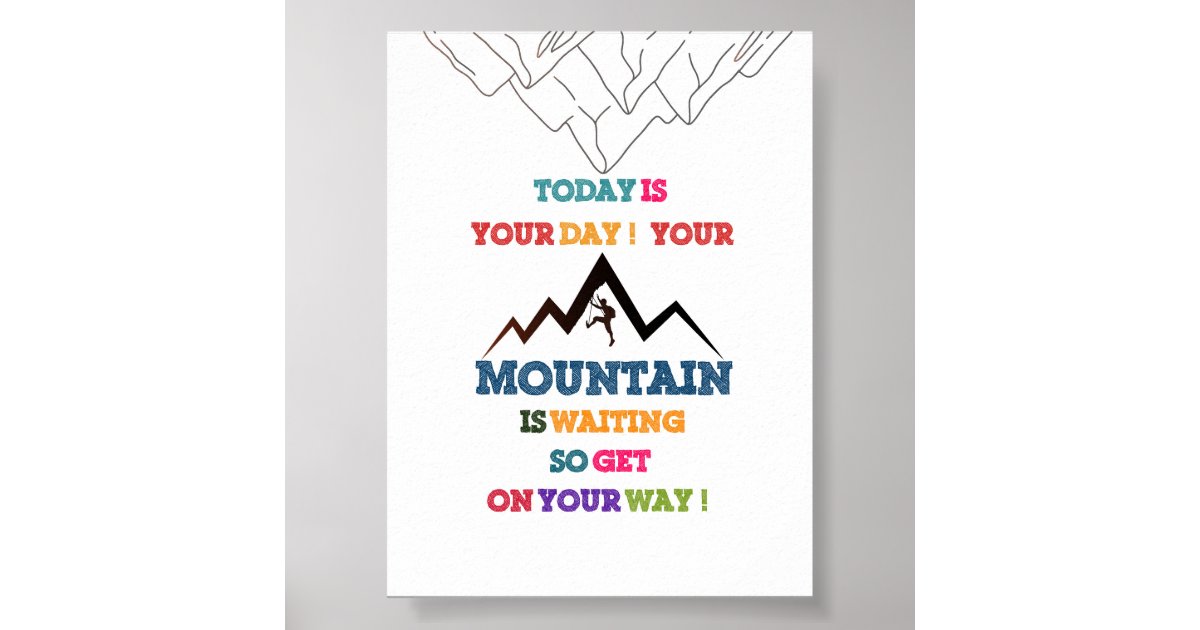 Adventure Awaits - Motivational Kids Poster! Poster | Zazzle