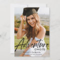 Adventure Awaits Photo Graduation Invitation | Zazzle