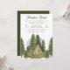 Adventure Awaits Rustic Forest Camping Baby Shower Invitation | Zazzle