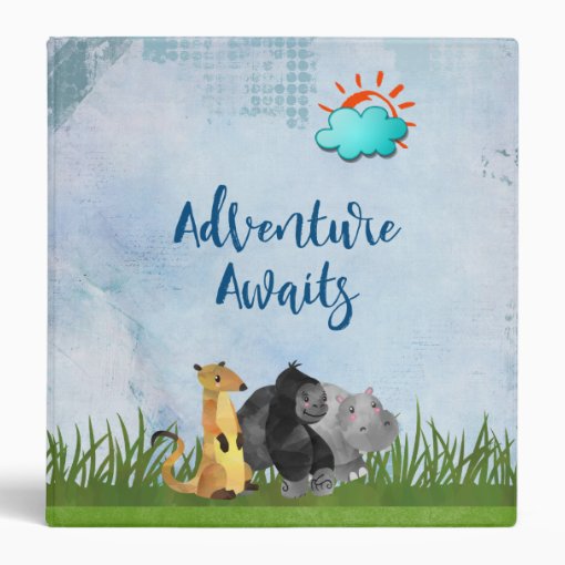 Adventure Awaits - Travel Photo Album 3 Ring Binder | Zazzle