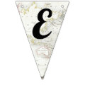 Adventure Awaits Vintage Map Travel Baby Shower Bunting Flags | Zazzle