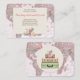 Adventure Awaits World Map Book Request Enclosure | Zazzle