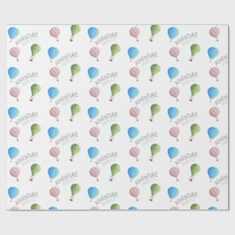 Adventure Awaits Wrapping Paper | Zazzle
