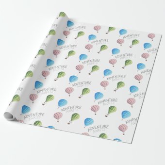Adventure Awaits Wrapping Paper | Zazzle