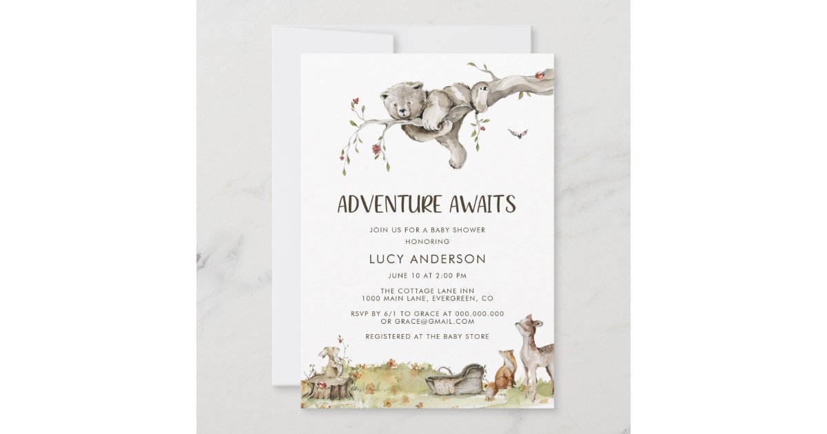 Adventure Baby Shower Invitation | Zazzle