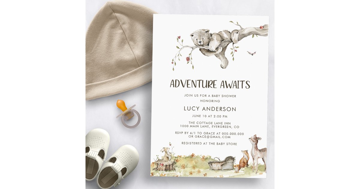 Adventure Baby Shower Invitation | Zazzle