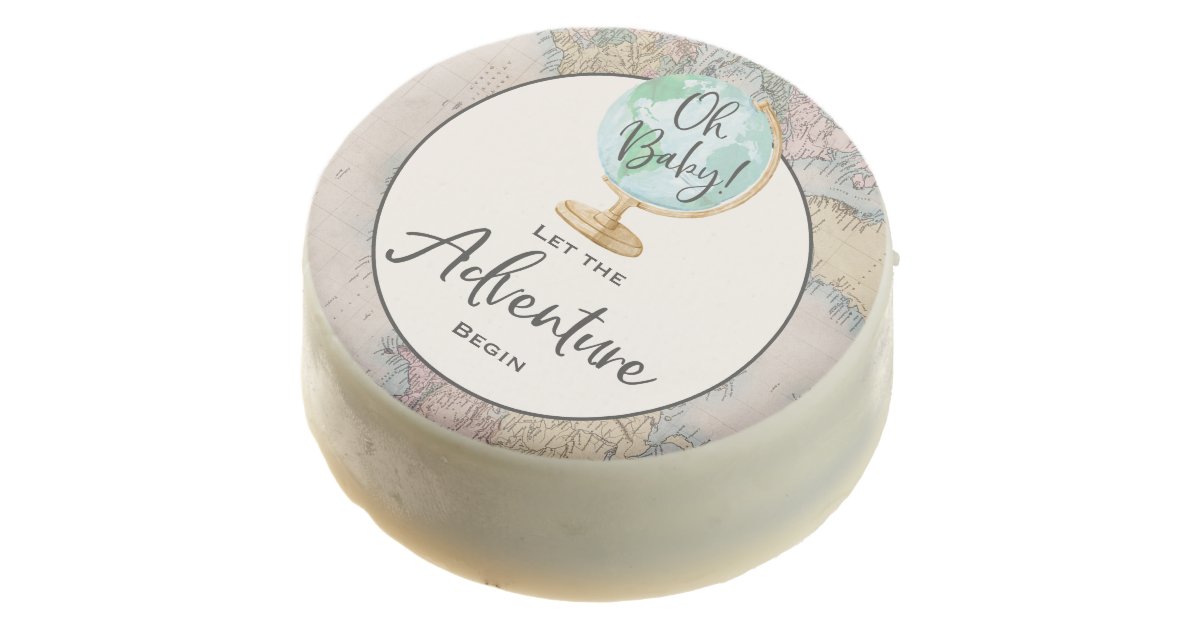 Adventure Begins Baby Shower Party Favor Cookies | Zazzle