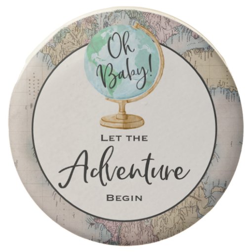 Adventure Begins Baby Shower Party Favor Cookies | Zazzle