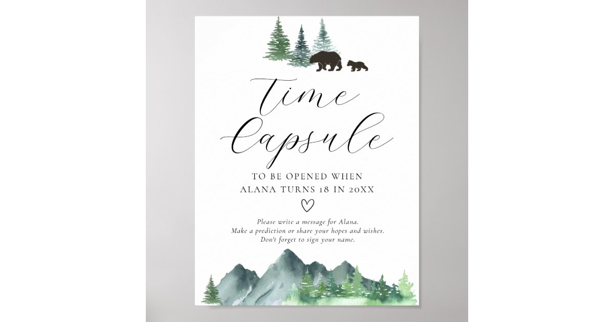 Adventure Begins Time Capsule Sign | Zazzle