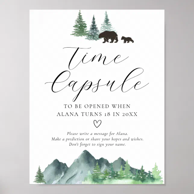 Adventure Begins Time Capsule Sign | Zazzle