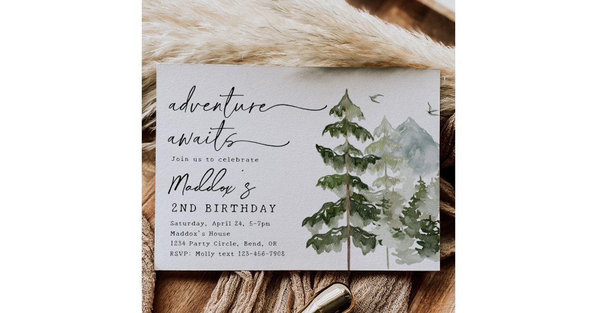 Adventure Birthday Invitation | Adventure Party | Zazzle