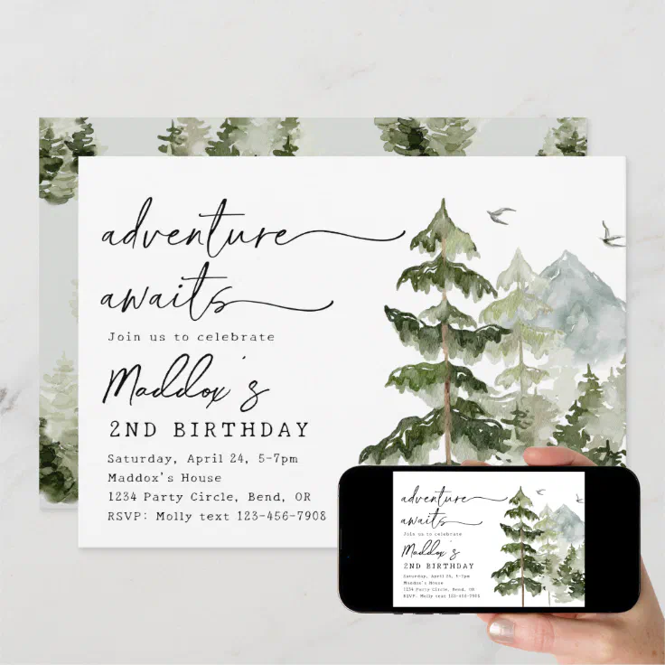 Adventure Birthday Invitation | Adventure Party | Zazzle