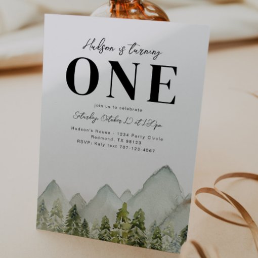 Adventure Birthday Invitation | Mountains Birthday | Zazzle