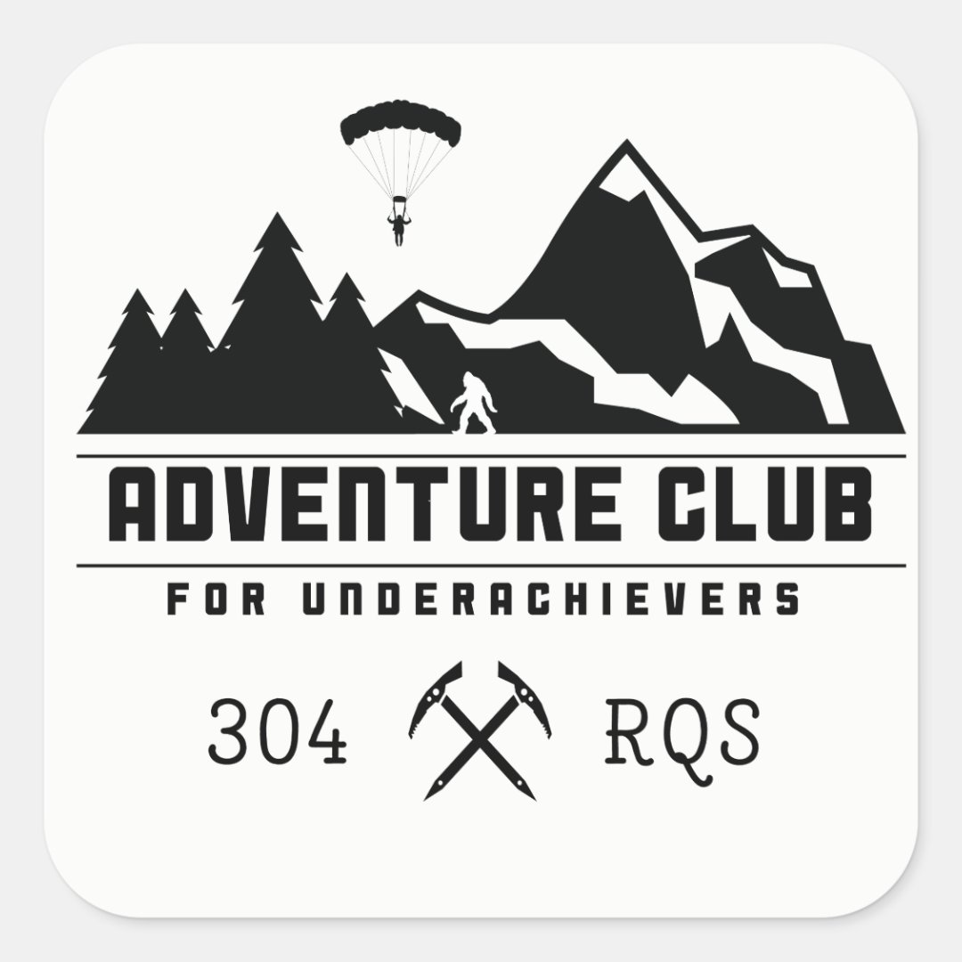 Adventure Club for Underachievers/304 RQS stickers | Zazzle
