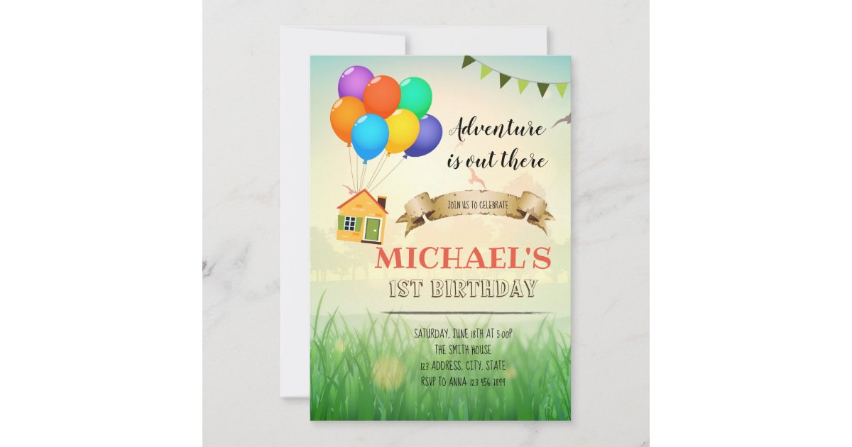 Adventure is out there party invitation | Zazzle